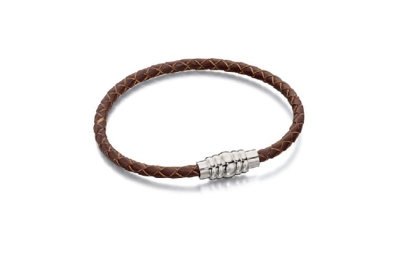 Fred Bennett Brown Leather Bracelet | Hoppers Jewellers